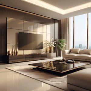 Luxury Modern TV Wall Design in Stylish Living Room | FH