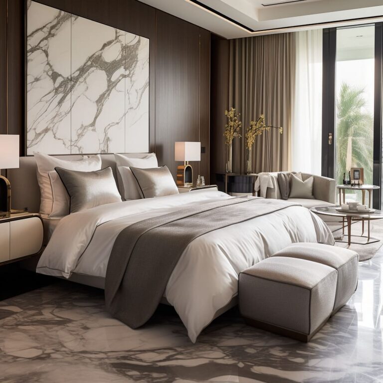 Master Bedroom Designs with Marble Headboards | Fancy House