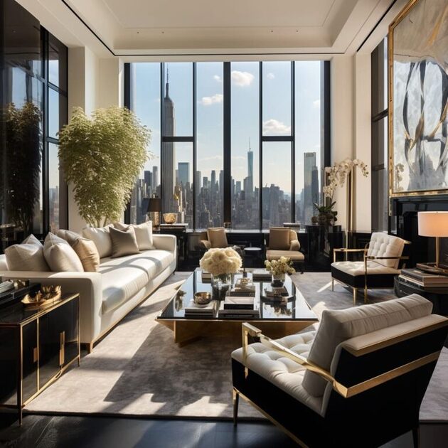 Contemporary Luxury Penthouse Interior Design | FH