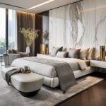 Master Bedroom Designs with Marble Headboards | Fancy House
