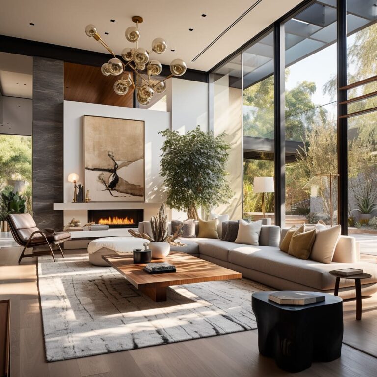 Contemporary Calm: Luxurious and Light-Filled Living Rooms