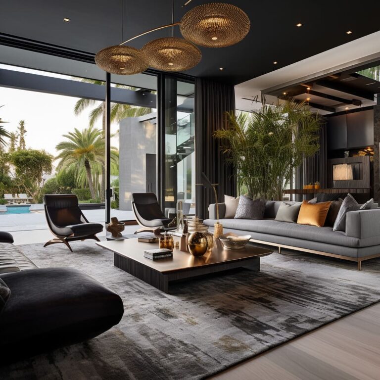 Dramatic Bold Design for Contemporary Luxurious Living Rooms