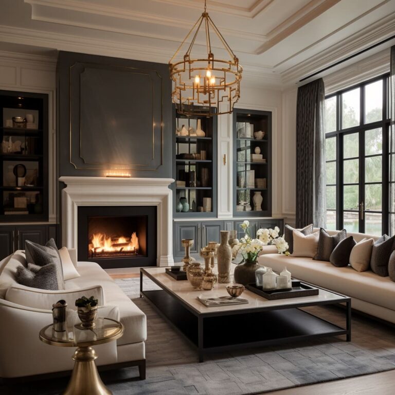 Transitional American Living Room Design: The Main Features