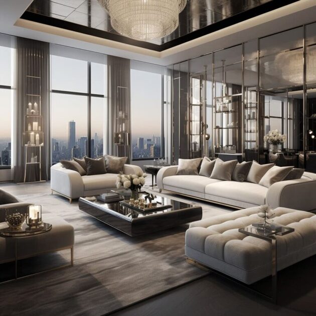 Contemporary Luxury Penthouse Interior Design | FH
