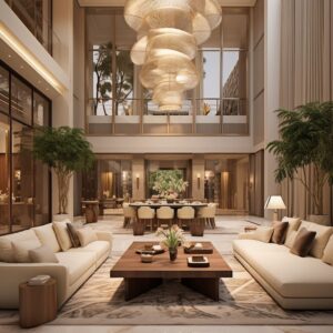 Modern Elegance of Luxurious Living Interior Design | FH