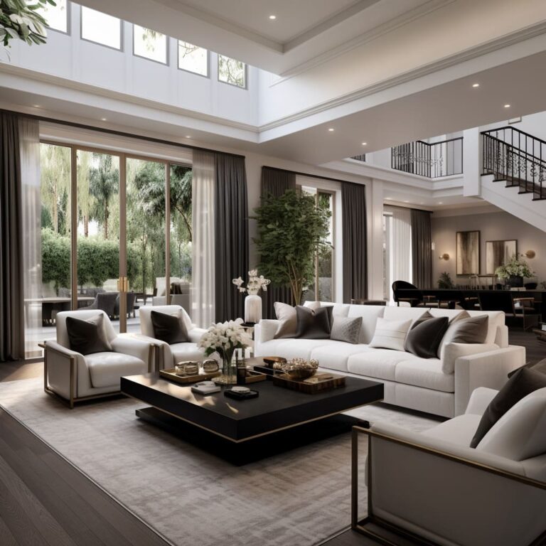 Transitional American Living Room Design: The Main Features