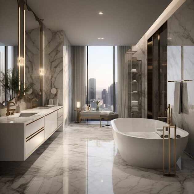 12 Luxury of Modern Master Bathroom Interior Designs | FH