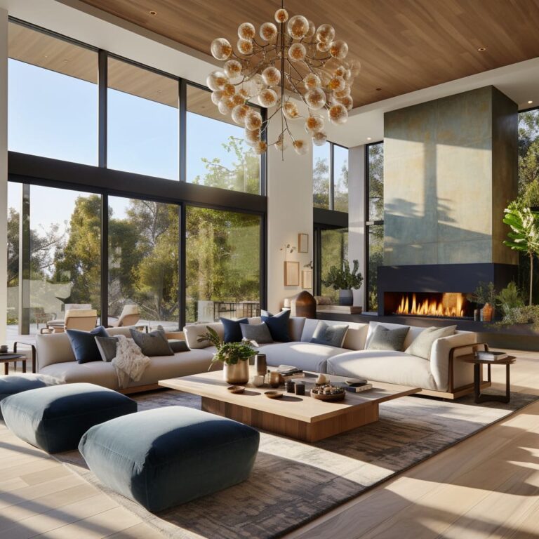 Contemporary Calm: Luxurious and Light-Filled Living Rooms