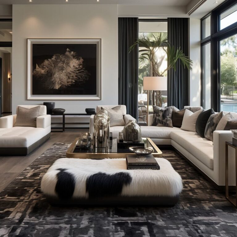 Dramatic Bold Design for Contemporary Luxurious Living Rooms