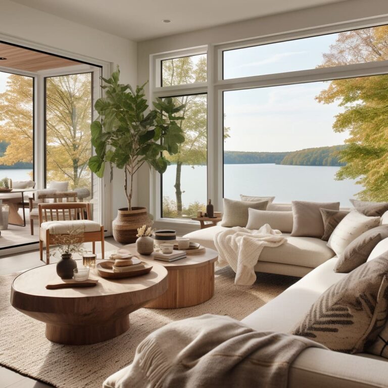 Modern Lakeside Living Interior Design by the Water's Edge