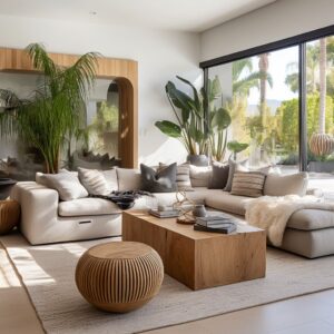 Modern Fresh Interior Design: Open Layout, Texture, Lighting