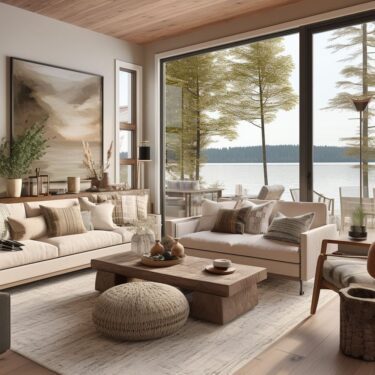 Modern Lakeside Living Interior Design by the Water's Edge