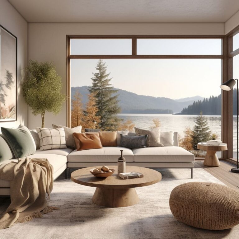 Modern Lakeside Living Interior Design by the Water's Edge