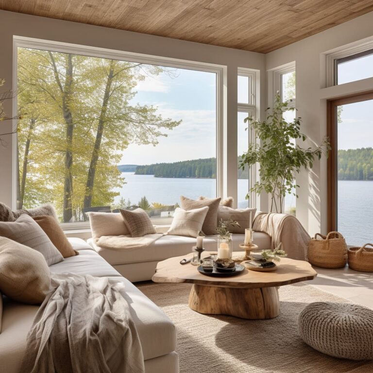 Modern Lakeside Living Interior Design by the Water's Edge