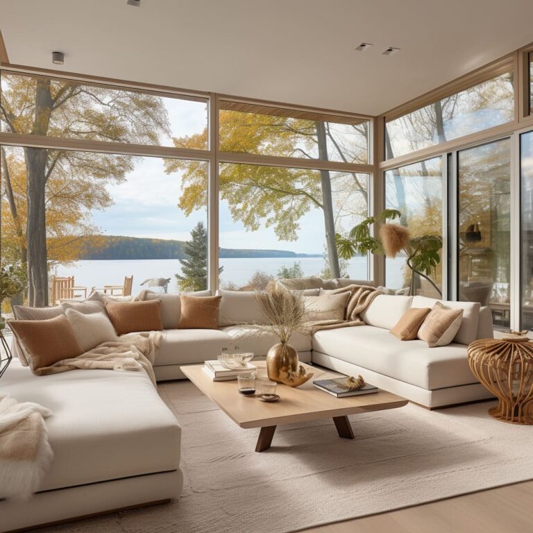 Modern Lakeside Living Interior Design by the Water's Edge