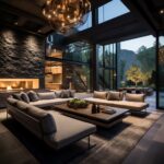 Slate Stone Living Room Interior Design Ideas | 25 Images