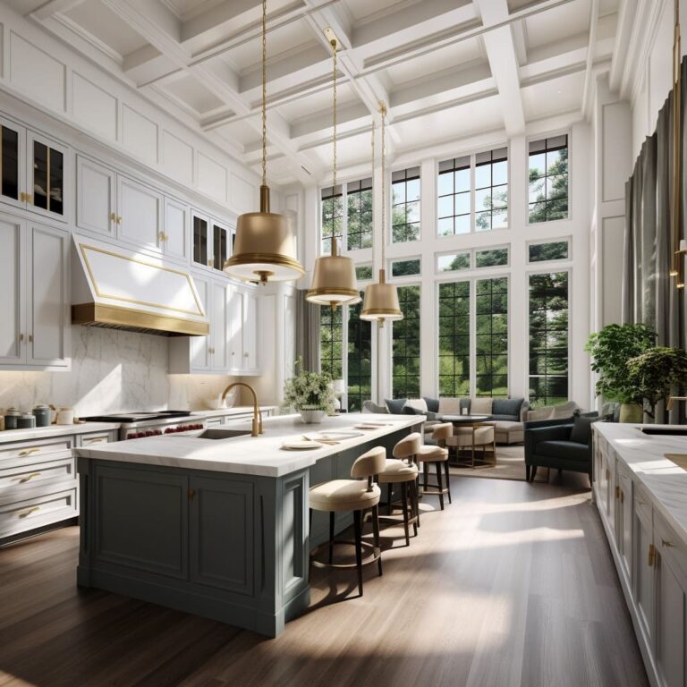 Elegant Kitchens with Island Where Tradition Meets Modernity
