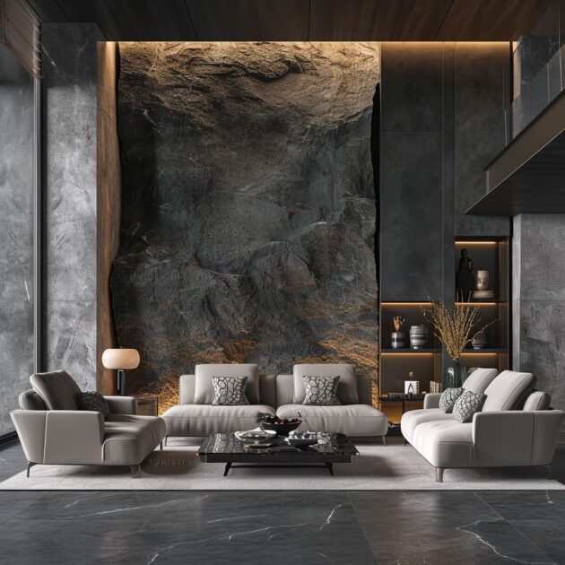 Luxury House Interior Design Ideas with Natural Stone | FH