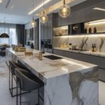 The Power of Marble Chick Kitchen Interior Design | FH