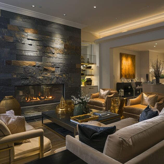 Luxury House Interior Design Ideas with Natural Stone | FH