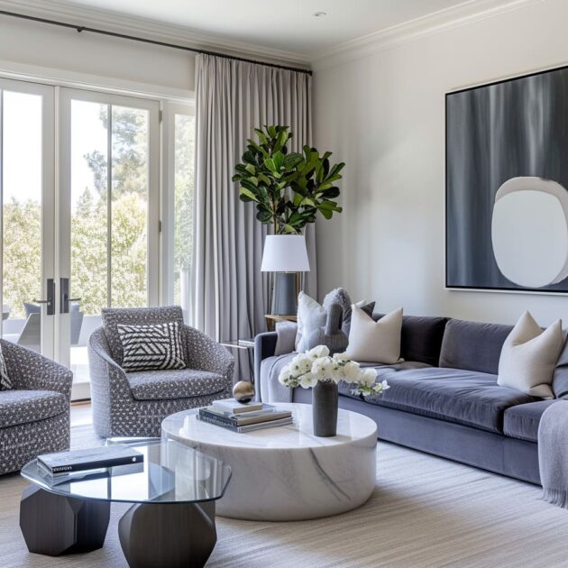 Luxury Neutral Tones in Modern Living Room Design