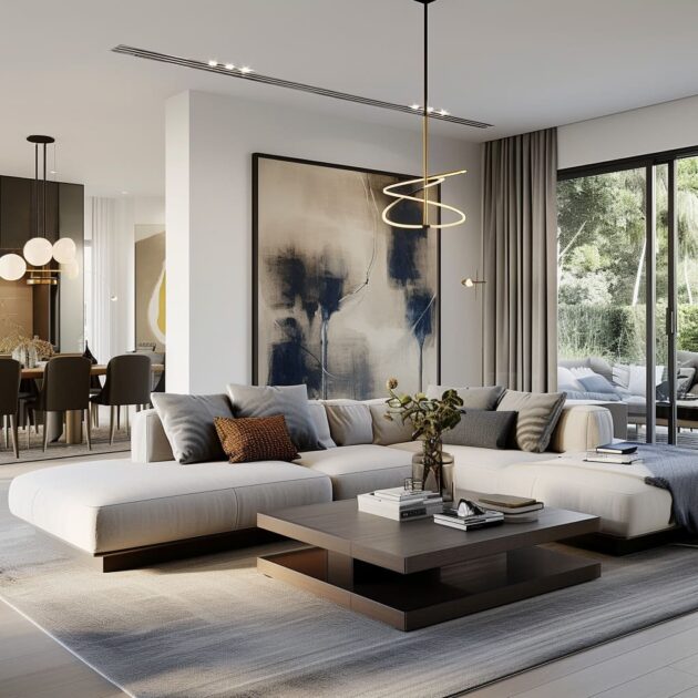 Minimalist Elegance in Neutral Toned Contemporary Design