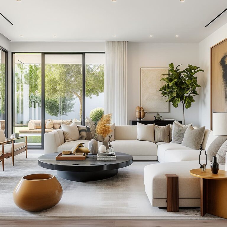 Minimalist Elegance in Neutral Toned Contemporary Design