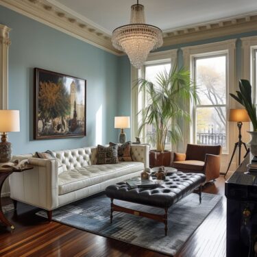 Chesterfield Sofas in Contemporary Living room Interiors