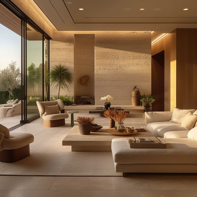 Travertine and Limestone in Luxury Modern Interiors | FH