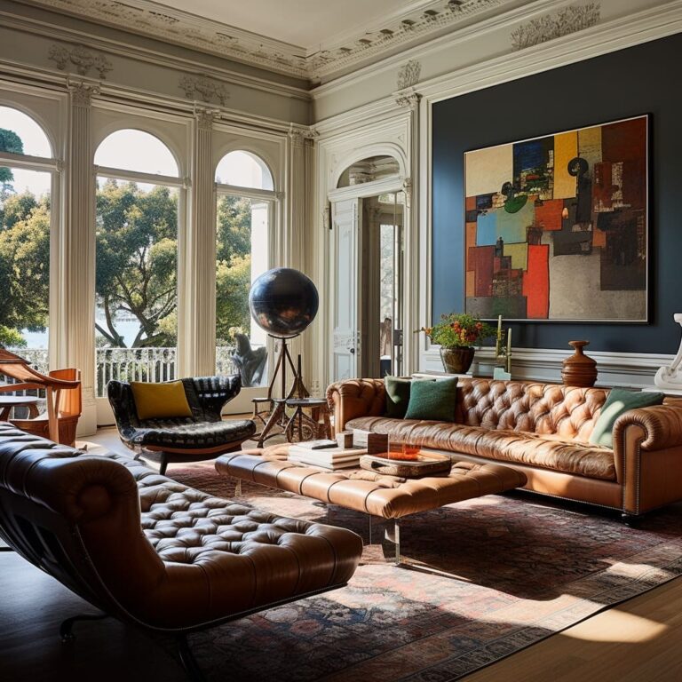 Chesterfield Sofas in Contemporary Living room Interiors