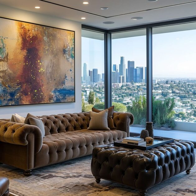 Chesterfield Sofas in Contemporary Living room Interiors