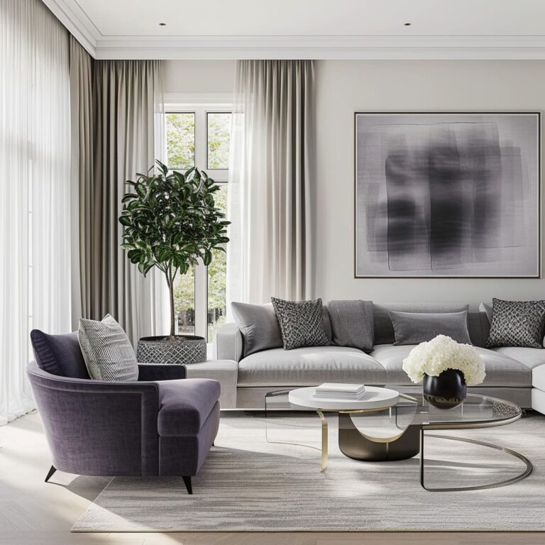 Luxury Neutral Tones in Modern Living Room Design