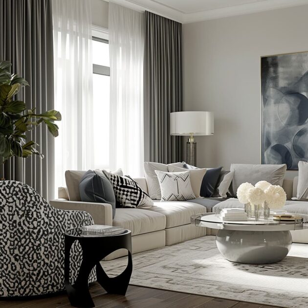 Luxury Neutral Tones in Modern Living Room Design