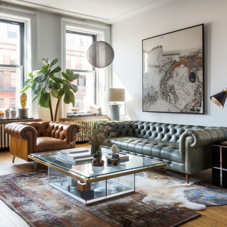 Chesterfield Sofas in Contemporary Living room Interiors