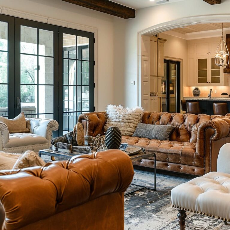 Chesterfield Sofas in Contemporary Living room Interiors