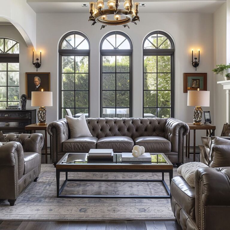 Chesterfield Sofas in Contemporary Living room Interiors