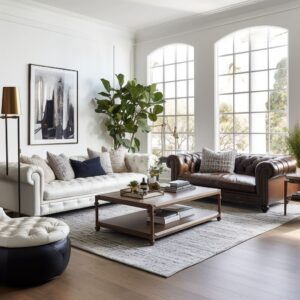 Chesterfield Sofas in Contemporary Living room Interiors