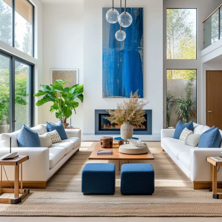 Colorful Minimalism: Living Rooms with Vibrant Accents