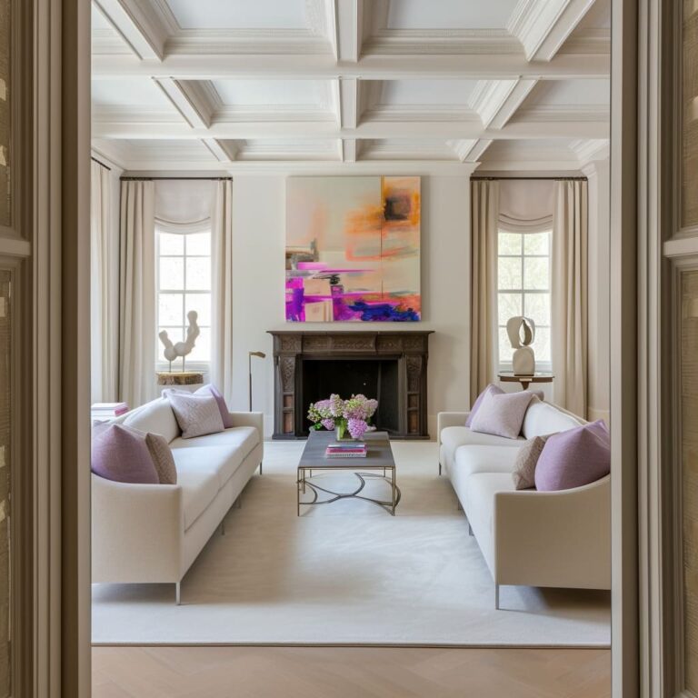 Modern Transitional Living Room Interior Design Ideas | FH