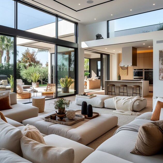 House Living Room Interiors with Openness and Light | FH