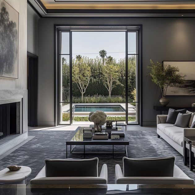 Luxurious Living Room Interior Designs with Rich Gray Hues