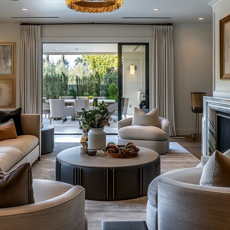 A Guide to Luxurious Transitional Living Room Design Style | FH