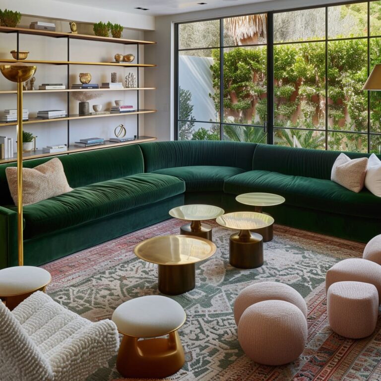 Elegance Woven: The Interplay of Plush Fabrics and Lustrous Metals in ...