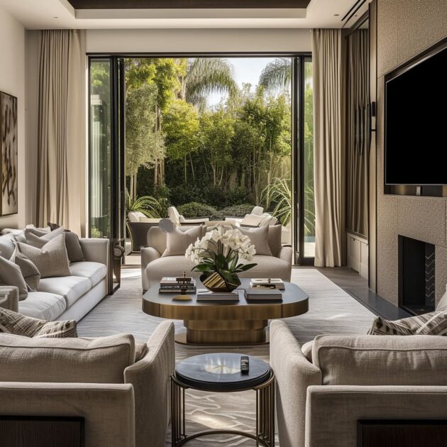 Luxury Living Room Ideas with The high-grade fabric