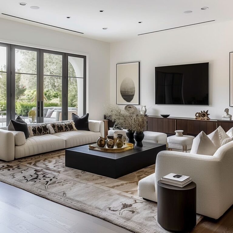 Designing Duality: Strength and Softness in Living Rooms