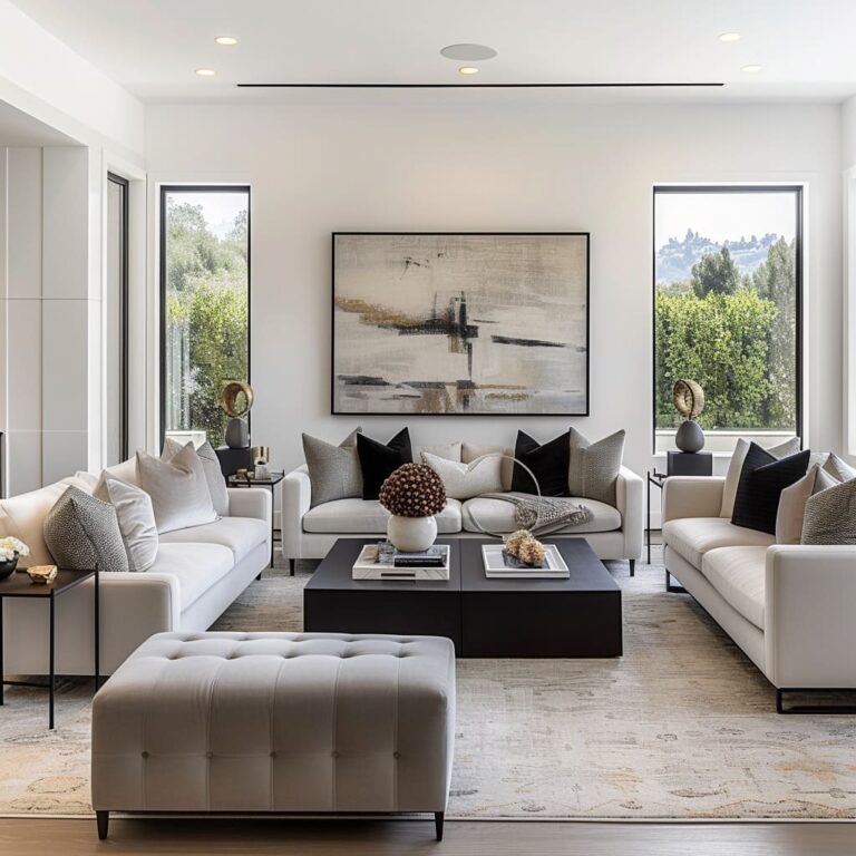 Designing Duality: Strength and Softness in Living Rooms