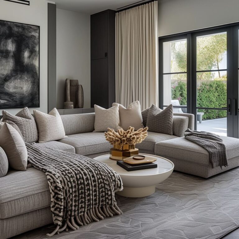 Modern Luxury: Gray Tones in Minimalist Interior Elegance