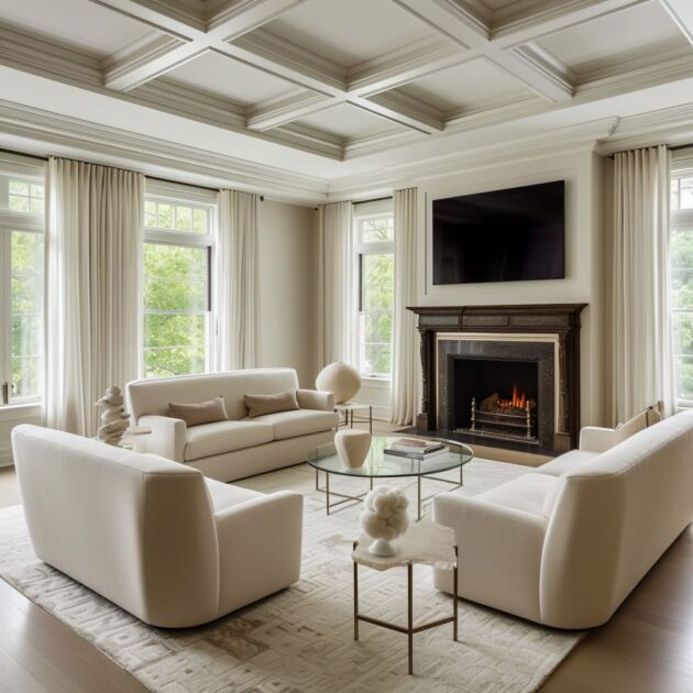 Modern Transitional Living Room Interior Design Ideas | FH