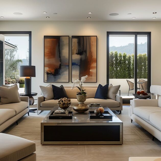 Contemporary Chic: Stylish and Functional Living Rooms