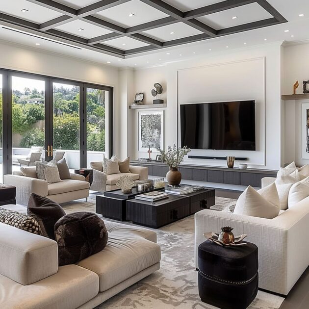 Designing Duality: Strength and Softness in Living Rooms